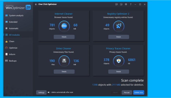 Ashampoo WinOptimizer 28 Review | BestBackupReviews.com